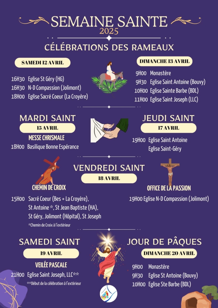 Vivre la Semaine Sainte et Pâques dans vos paroisses - Diocèse de Tournai